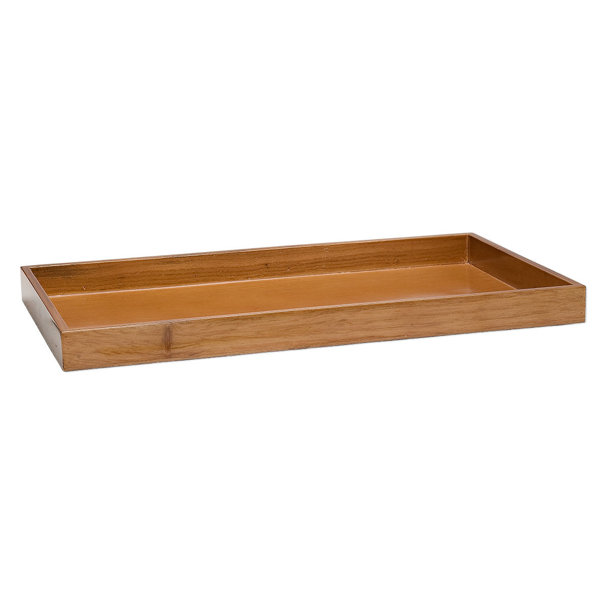 Display tray, wood, brown, 14-3/4 x 8-1/4 x 1 inches. Sold individually ...