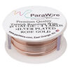 Wire, ParaWire™, rose gold-finished copper, round, 18 gauge. Sold per 4 ...