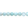 Bead, larimar (natural), 6-7mm round, B- grade, Mohs hardness 4-1/2 to ...
