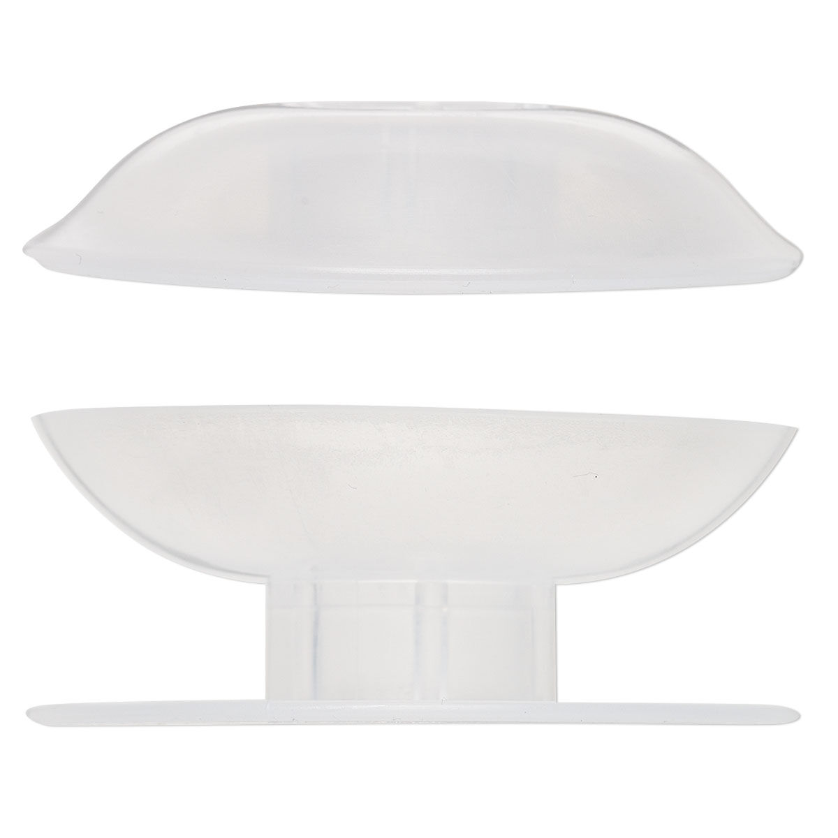 Huggy Spool®, soft plastic, clear, 2-1/2 inch round with 3/4 inch hole ...