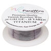 Wire, ParaWire™, titanium-finished copper, round, 28 gauge. Sold per 15 ...