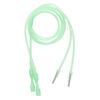 Necklace cord, silicone, translucent lime green, 2-2.2mm wide, 16 ...