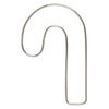 Wire frame, steel, 4 x 2-3/4 inch candy cane. Sold individually. | C4011FN