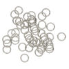 Jump ring, stainless steel, 5.5mm round, 4.1mm inside diameter, 22 ...