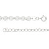 Chain, sterling silver, 4.2mm flat round, 18 inches with 2-inch ...