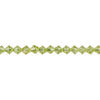 Peridot 1pkg1, faceted bicone bead natural B grade, 15.5-16 inch 4mm ...